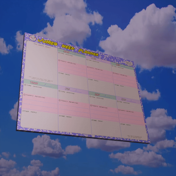 Jumbo Week Planner – kuru731
