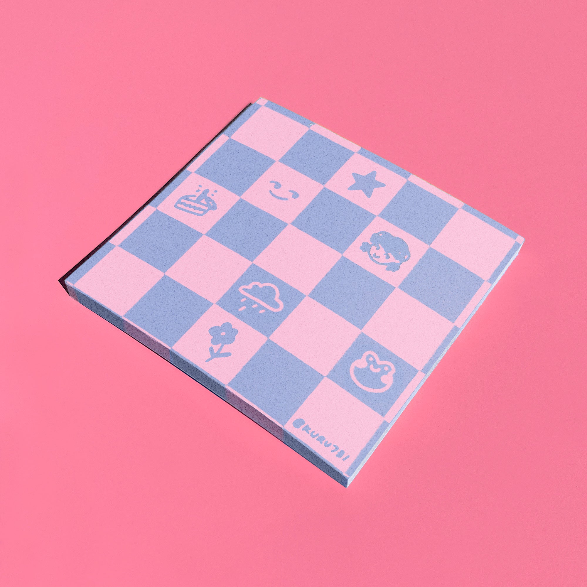 Bright Checker Sticky Notes – kuru731