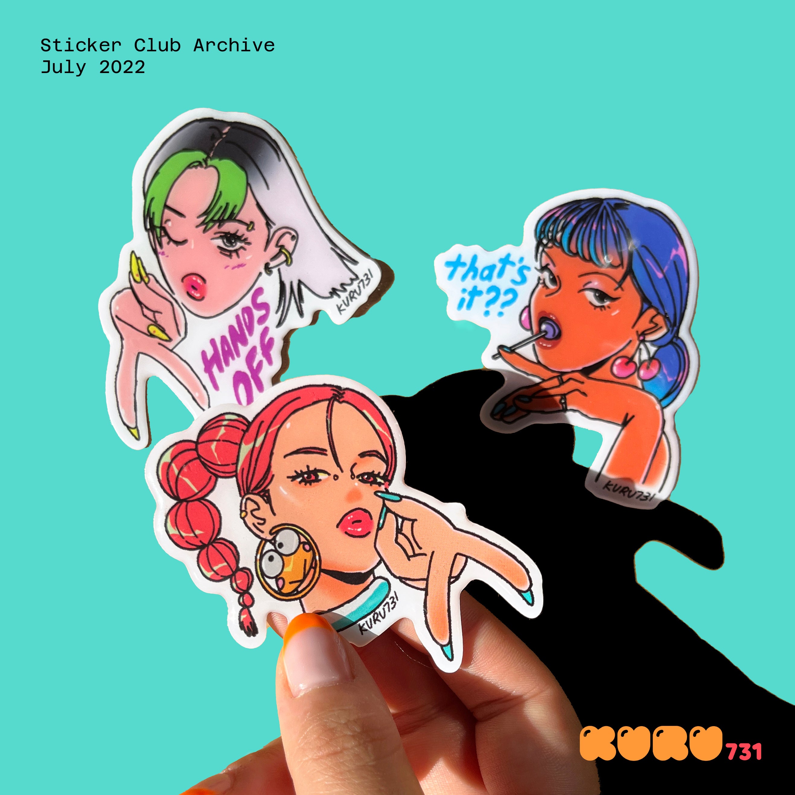 Gyaru Peace Girls Sticker Set – kuru731